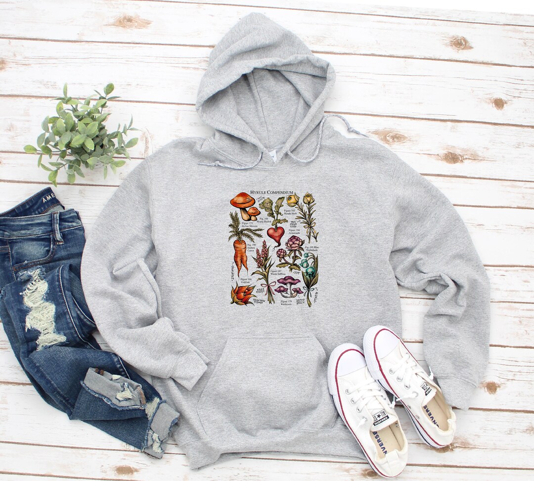 Hyrule Compendium Hoodie, the Legend of Zelda, Breath of the Wild Shirt ...