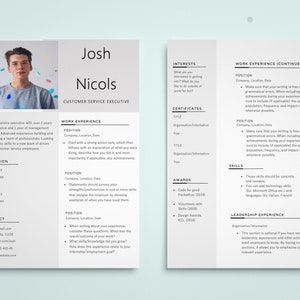 Professional CV Template Word , Cv Template With Photo, MS Word Resume ...
