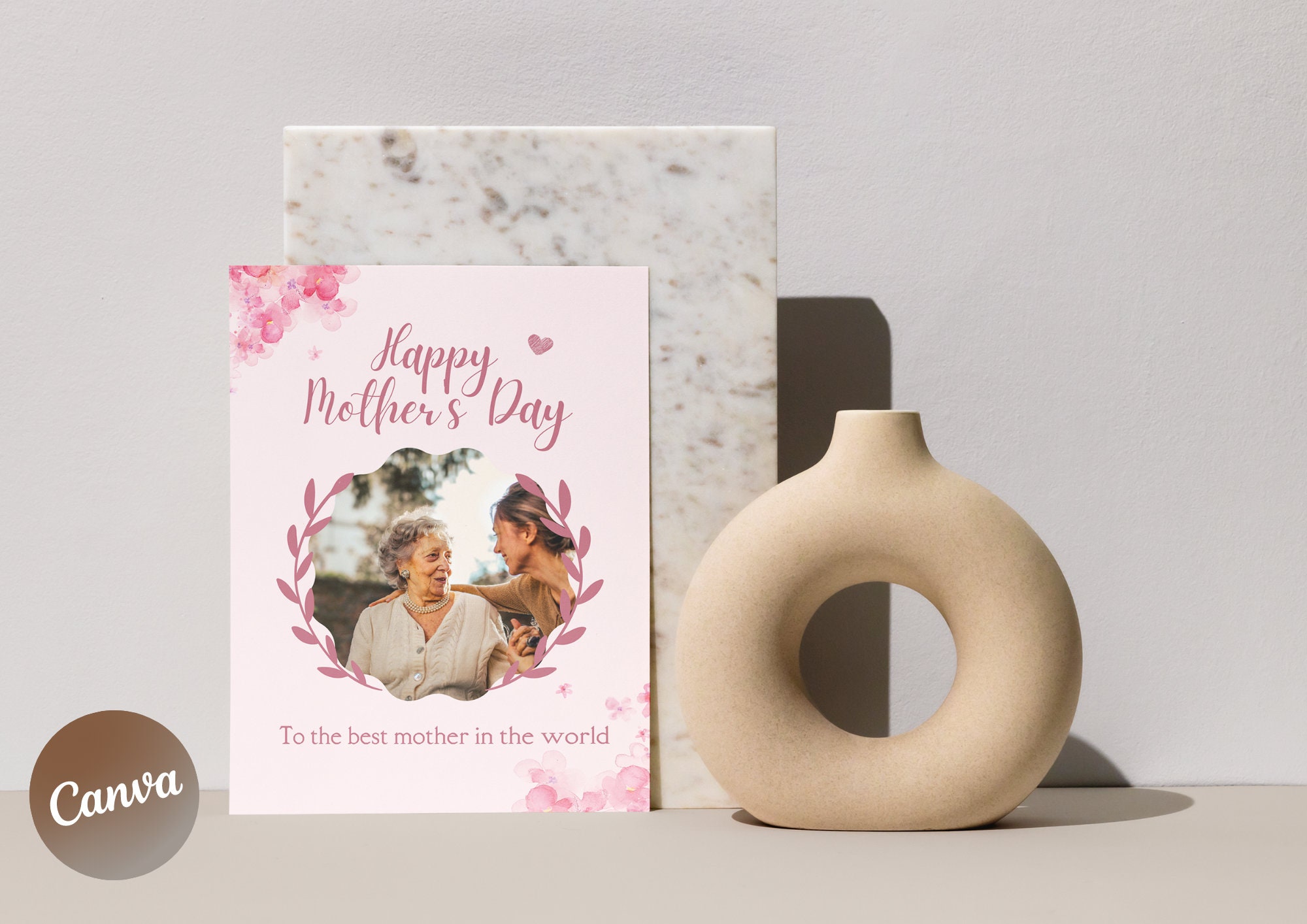 Mothers Day Gift Card Template Canva Printable Canva Template ...