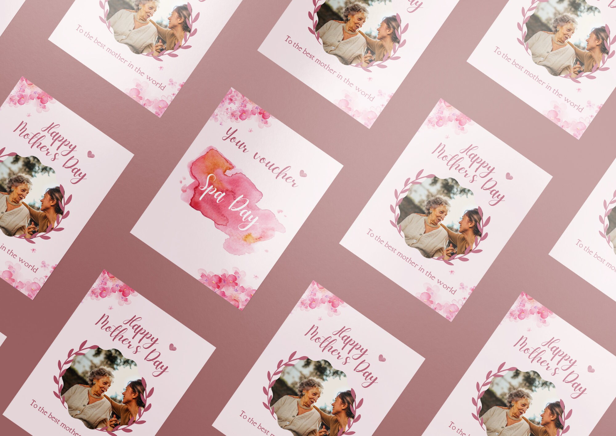 Mothers Day Gift Card Template Canva Printable Canva Template ...