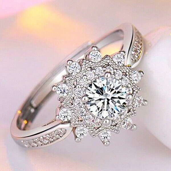 Snowflake Ring - Etsy UK