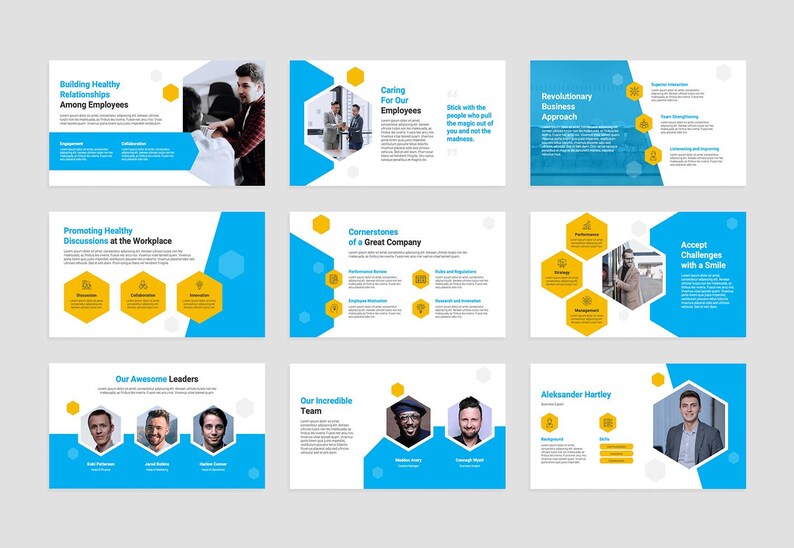 Company Profile Powerpoint Presentation Template / Editable Powerpoint ...