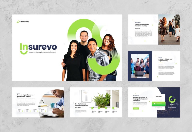 Insurance Agency Powerpoint Presentation Template / Editable Powerpoint ...