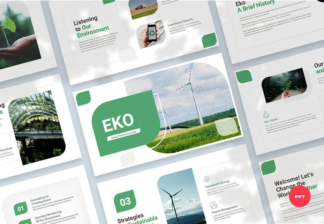 Ecology Powerpoint Presentation Template / Editable Powerpoint Template ...