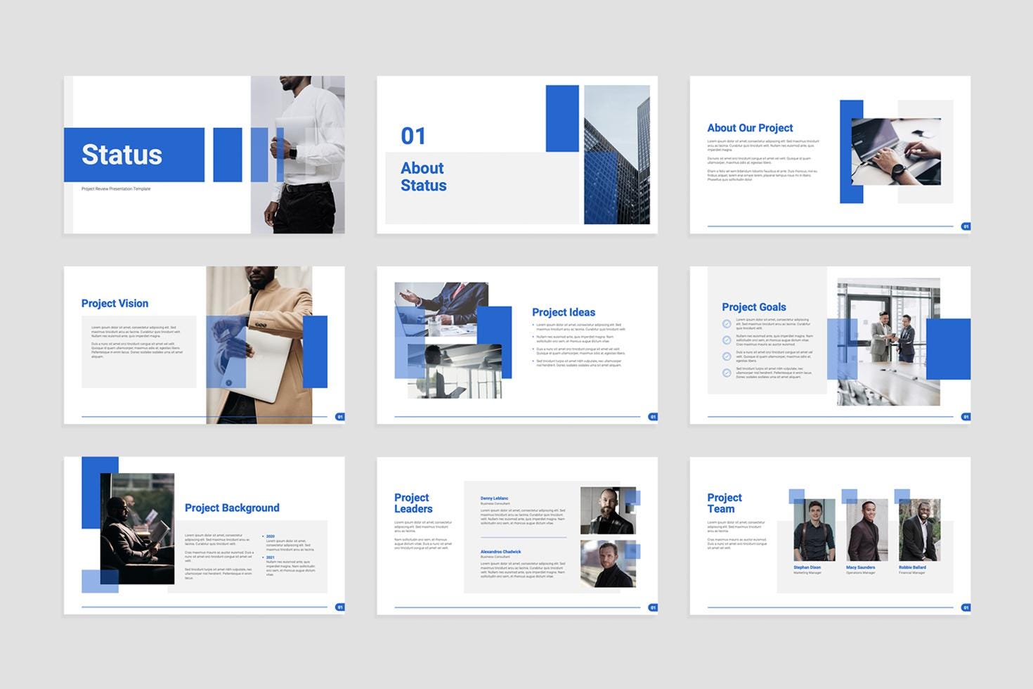 Project Review Powerpoint Presentation Template / Editable Powerpoint ...