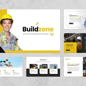 Construction & Building Powerpoint Presentation Template / Editable ...