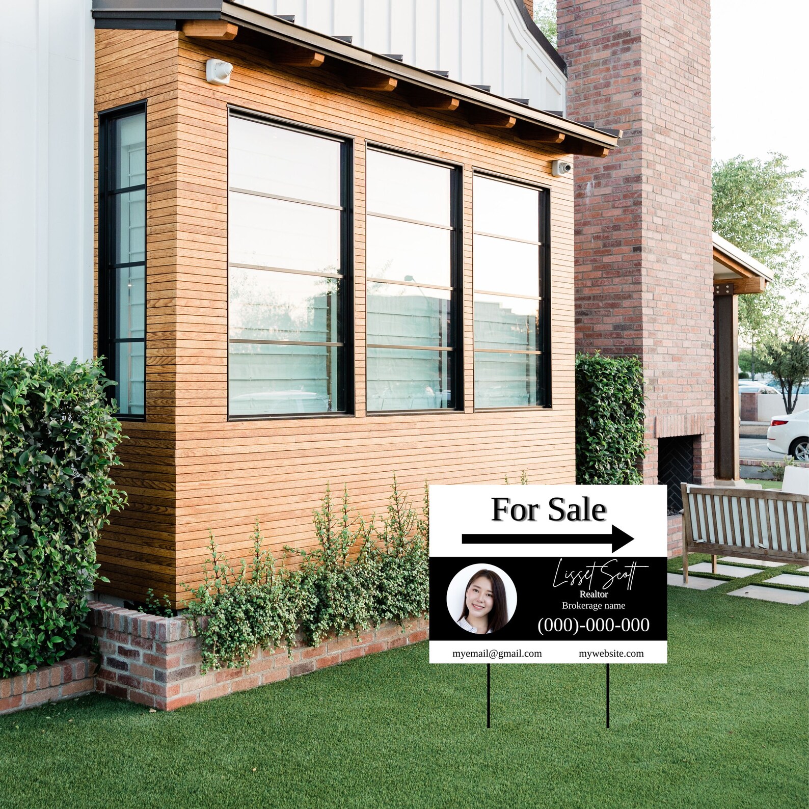 Real Estate Yard Sign Template | Home for Sale Sign | Realtor Marketing ...