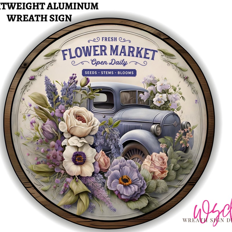 Spring Wreath Signs - Etsy