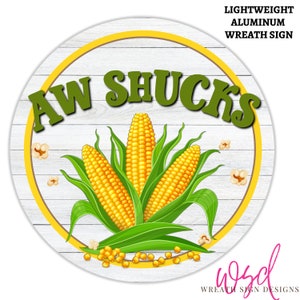 Aw Shucks Corn Wreath Sign for Front Door Fall Wreaths & Home Decor - Etsy