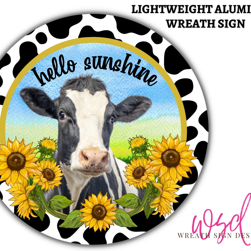 Cow Signs for Wreaths - Etsy