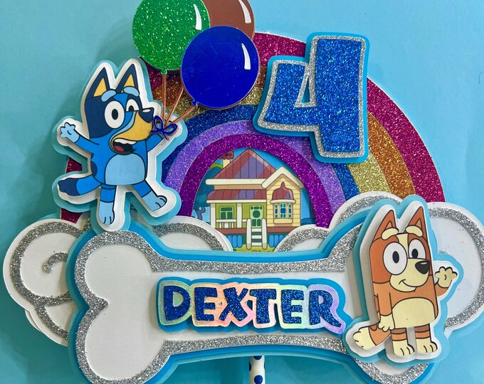 Bluey 3D Cake Topper - Etsy
