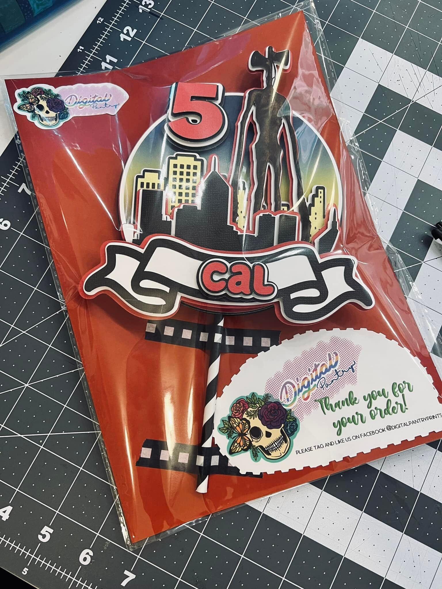 Siren Head 3D Cake Topper - Etsy