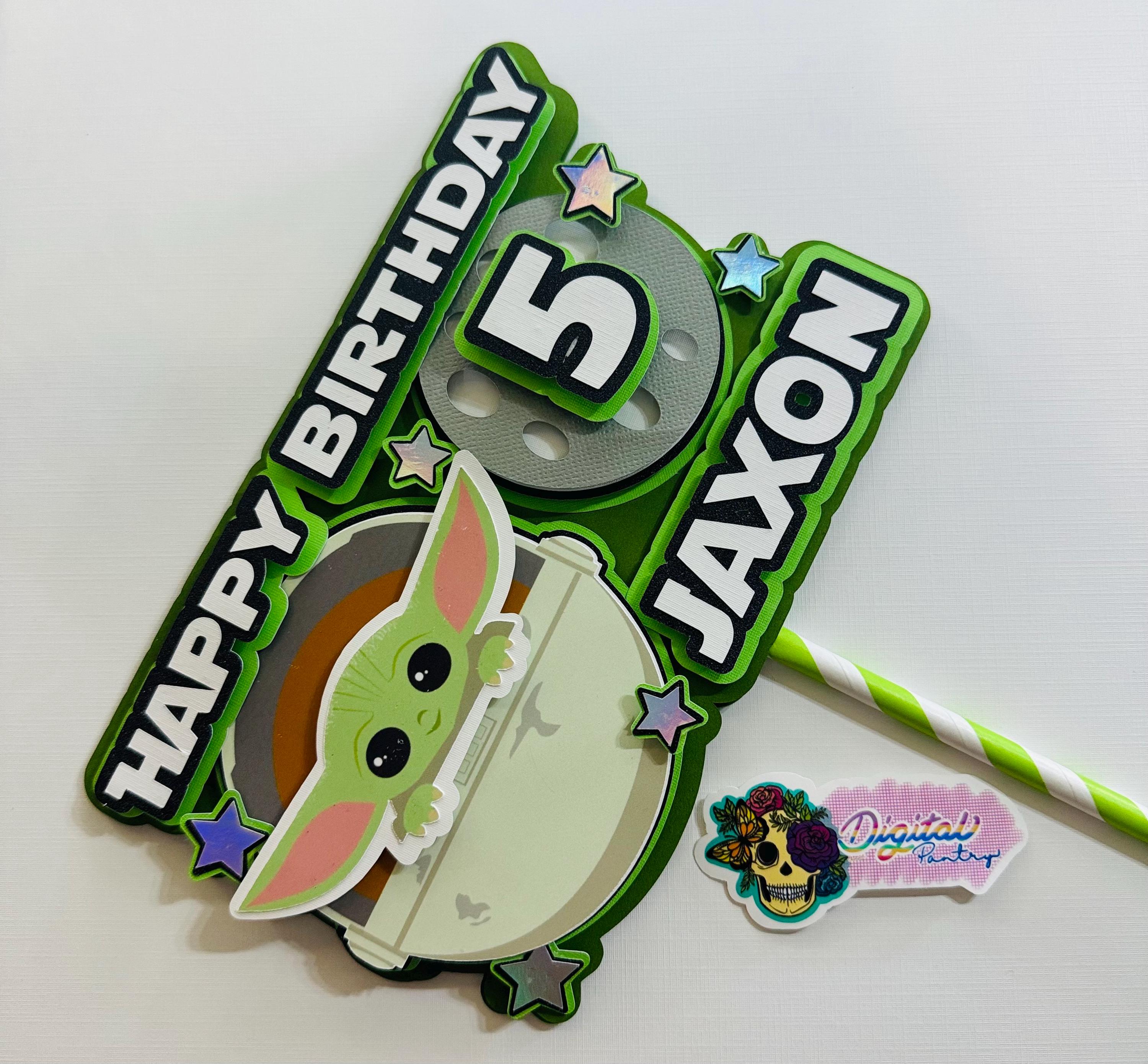 Baby Yoda Cake Topper - Etsy