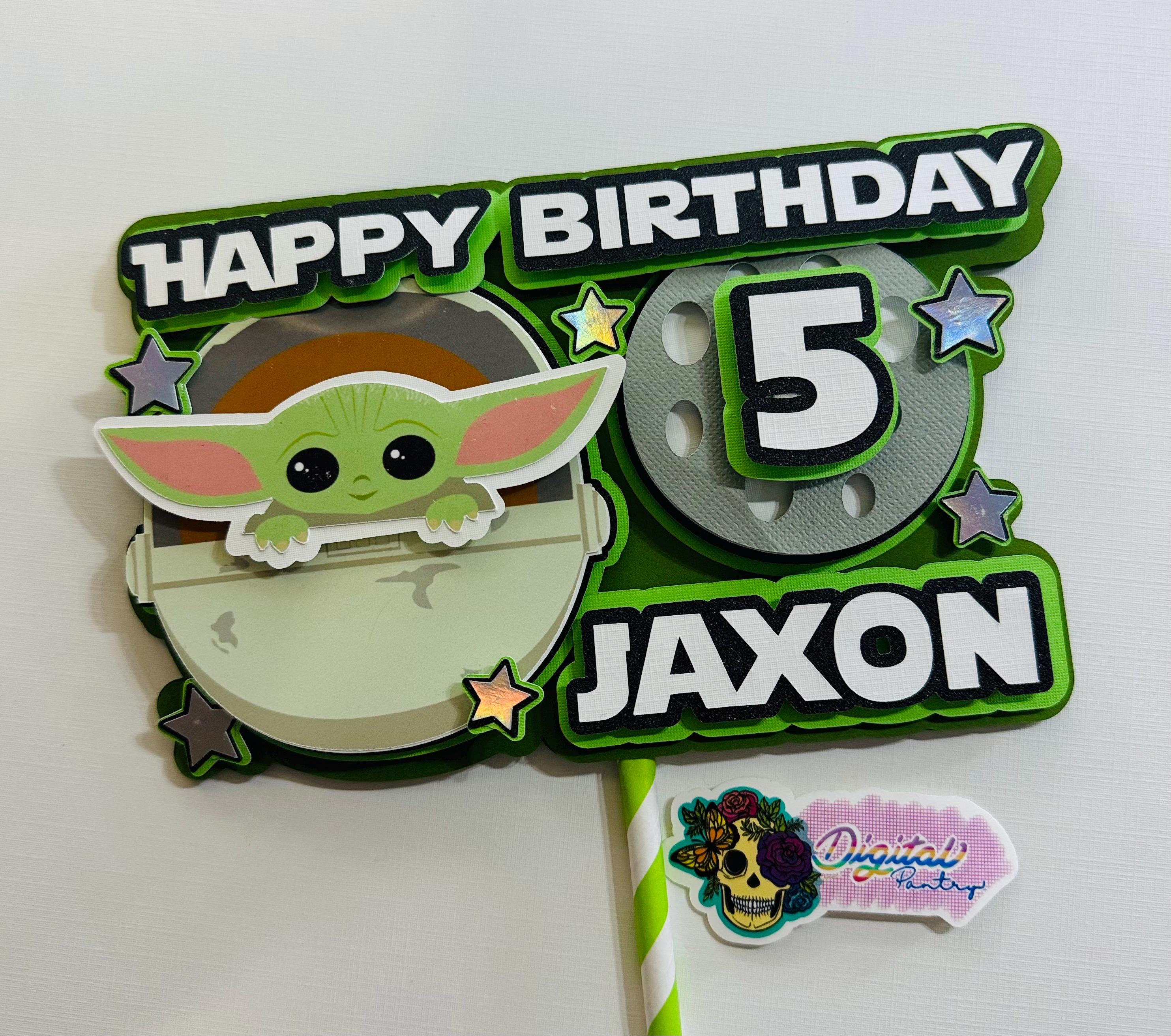 Baby Yoda Cake Topper - Etsy