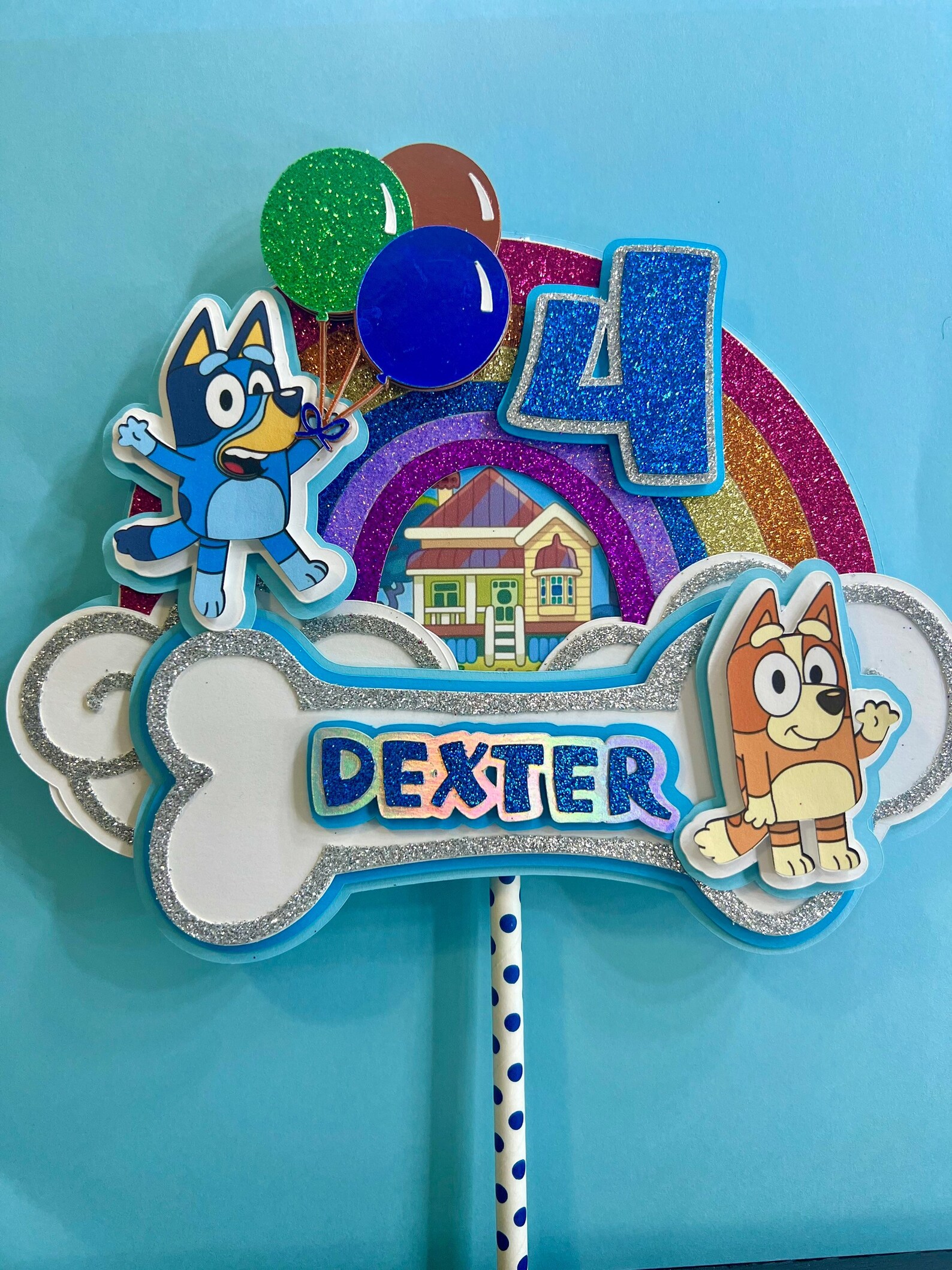 Bluey 3D Cake Topper - Etsy
