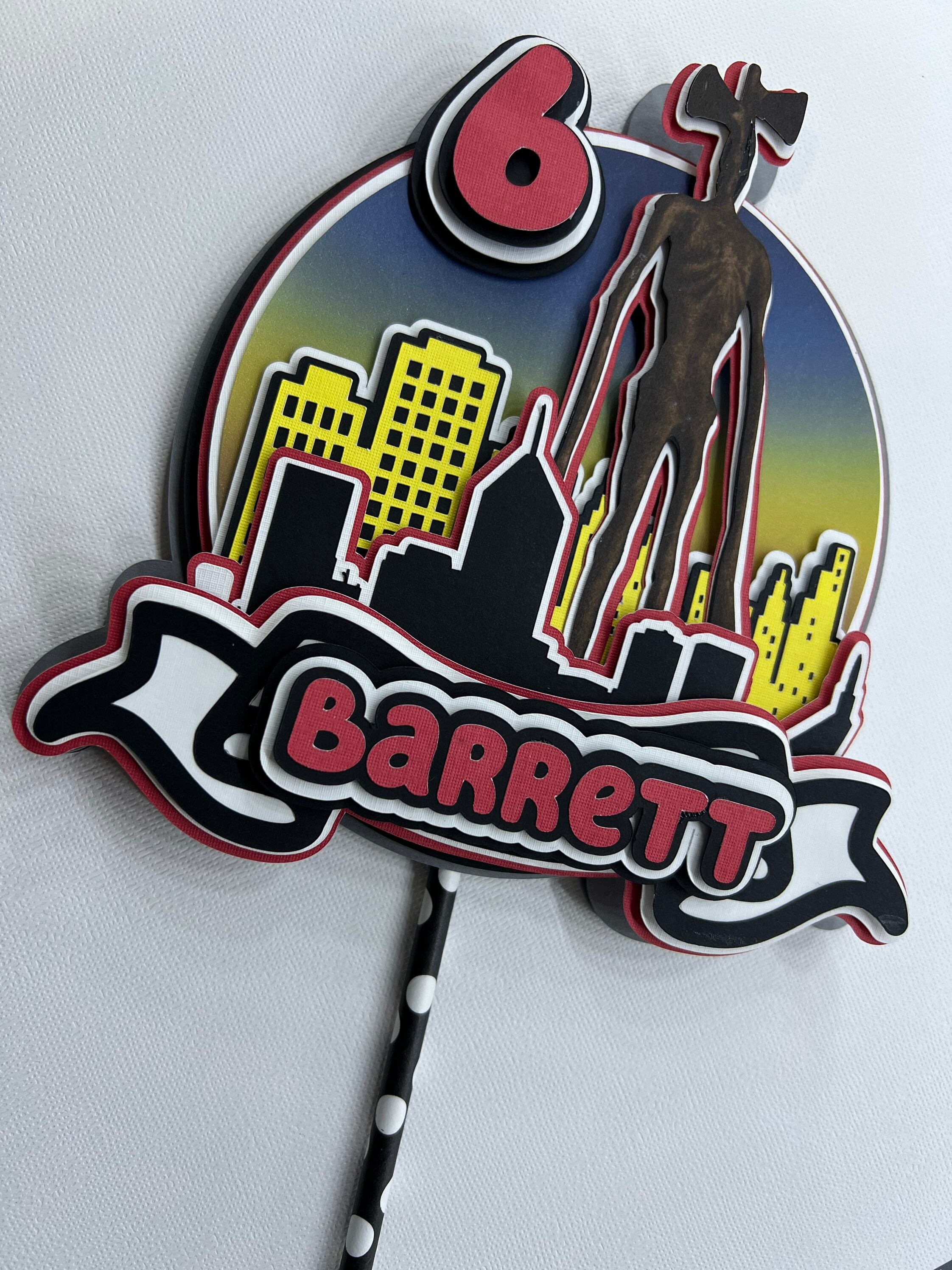 Siren Head 3D Cake Topper - Etsy