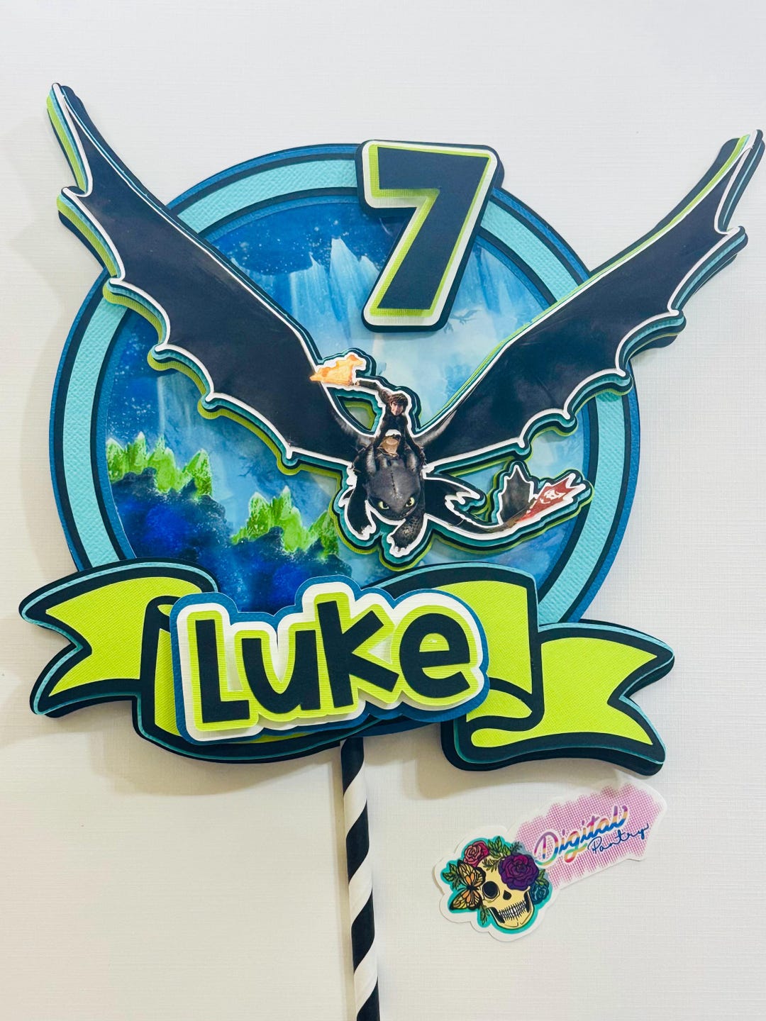 Dragon 3D Cake Topper - Etsy