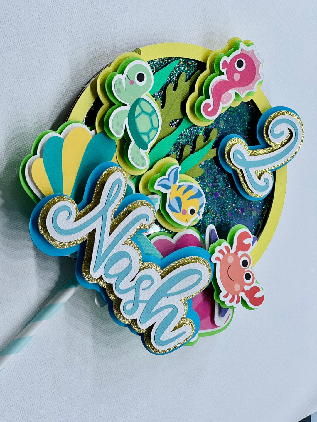 Under the Sea Shaker Cake Topper - Etsy