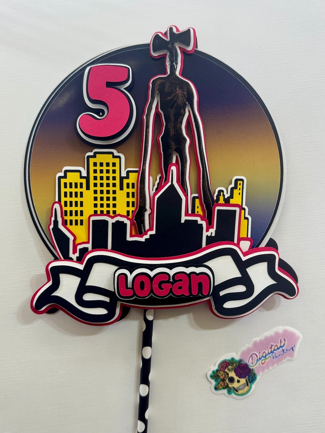 Siren Head 3D Cake Topper - Etsy