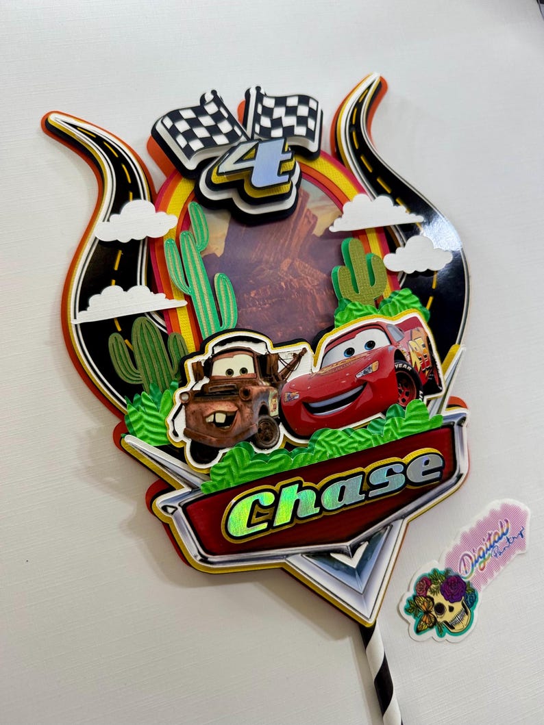 Cars Cake Topper - Etsy