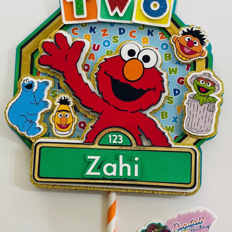 Elmo Cake Topper - Etsy
