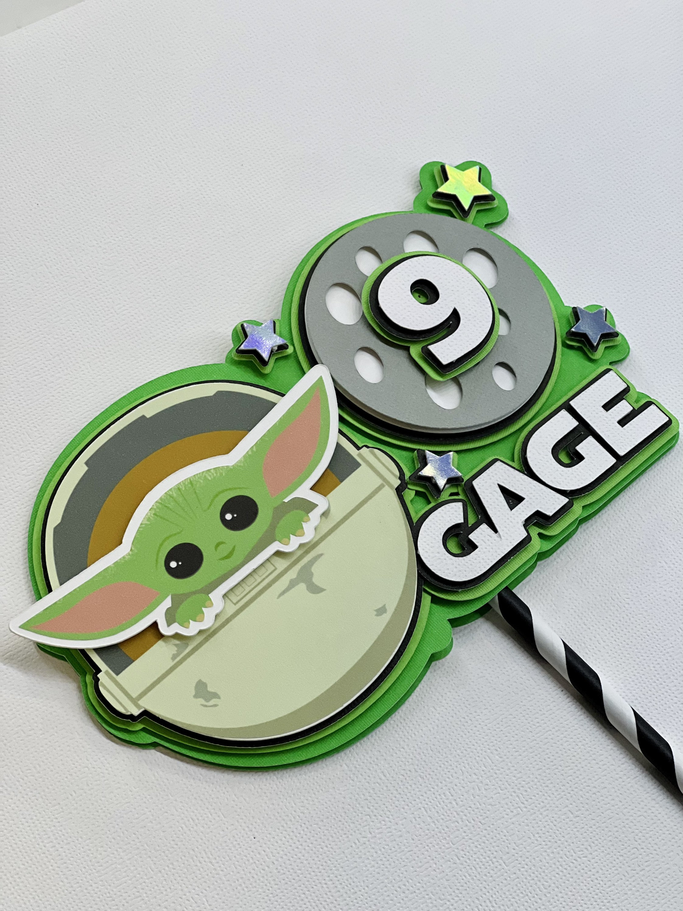 Baby Yoda Cake Topper - Etsy