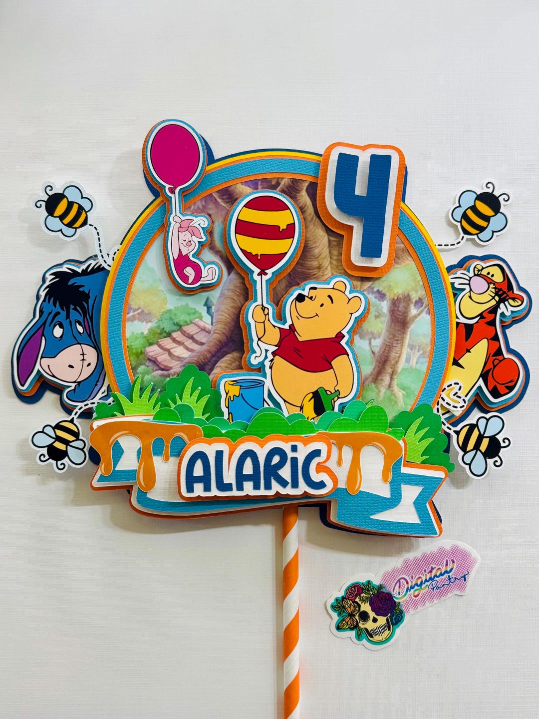Winnie the Pooh Cake Topper - Etsy