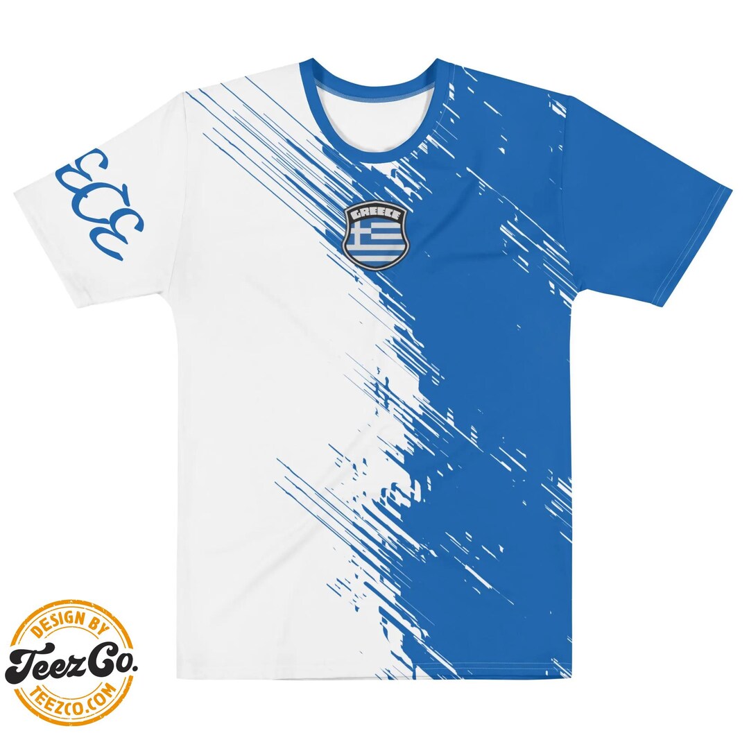 Greece Flag Tee Shirt | Greek Team All Over Print Men's T-shirt - Etsy
