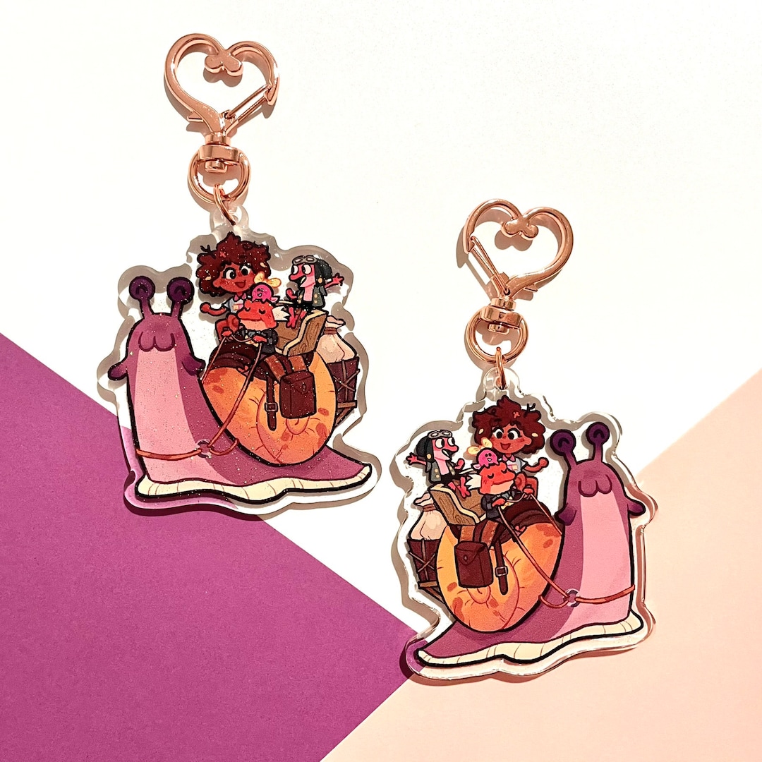 Amphibia Plantar Family Glitter Epoxy Acrylic Charm Anne Sprig Hop Pop ...