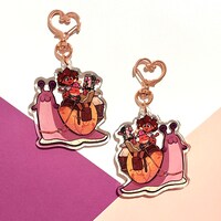 Little Chef and Secret Agent Keychains / 1in Glitter Double-sided ...
