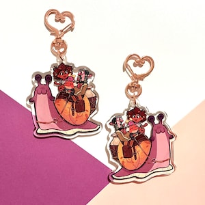 Amphibia Plantar Family Glitter Epoxy Acrylic Charm Anne Sprig Hop Pop ...