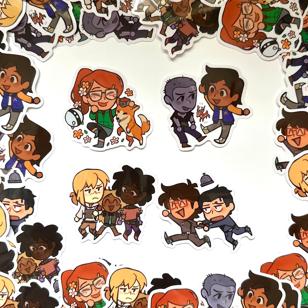 Infinity Train Character Clear Vinyl Stickers Book 1, 2, 3 and 4 - Etsy