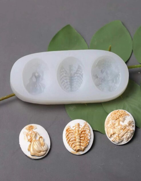 Ribcage Skeleton Skull Silicone Mould Gothic Polymer Clay - Etsy