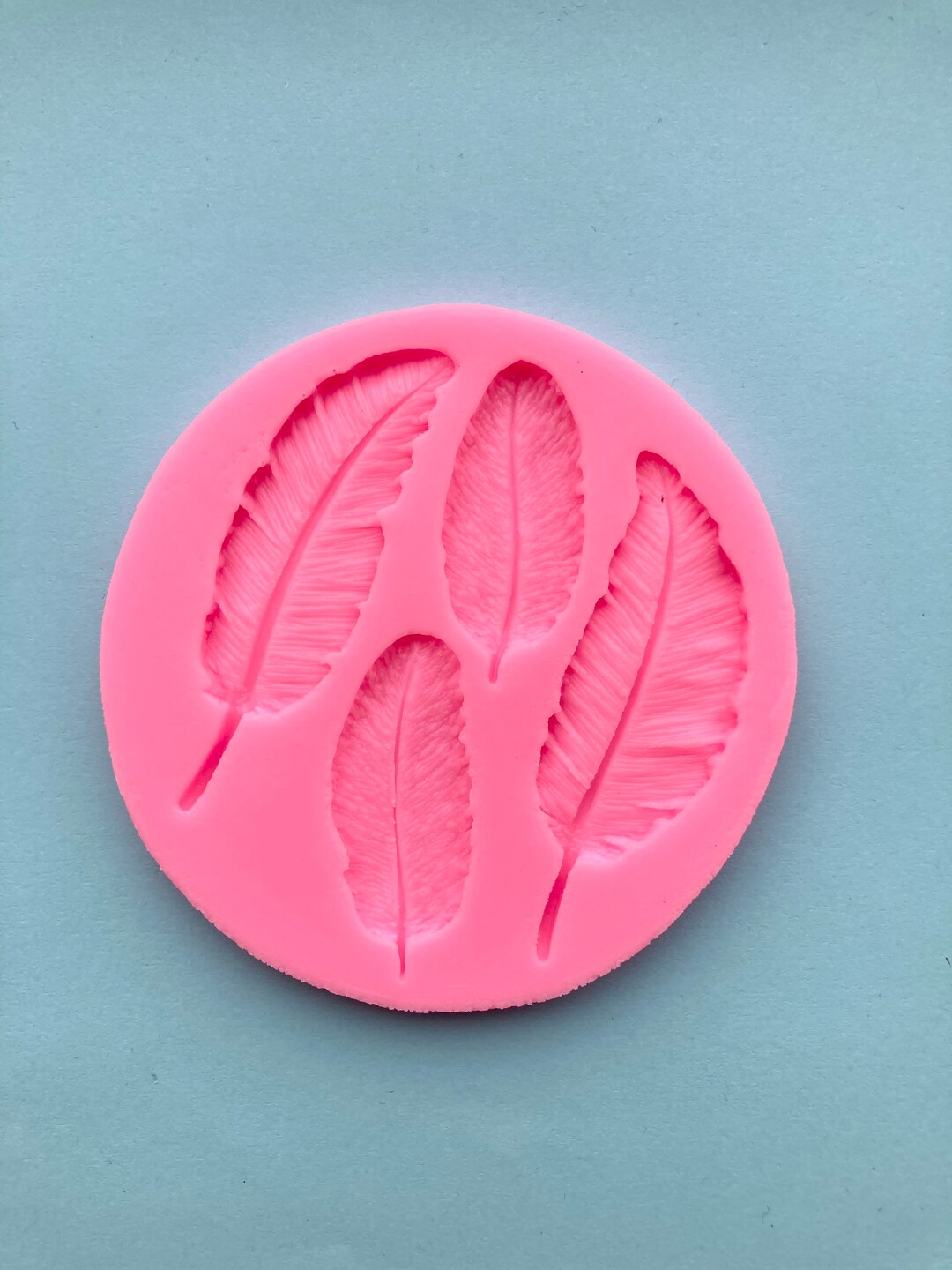 Feather Silicone Mould, Feather Polymer Clay Mold, Resin Art, Jewellery ...