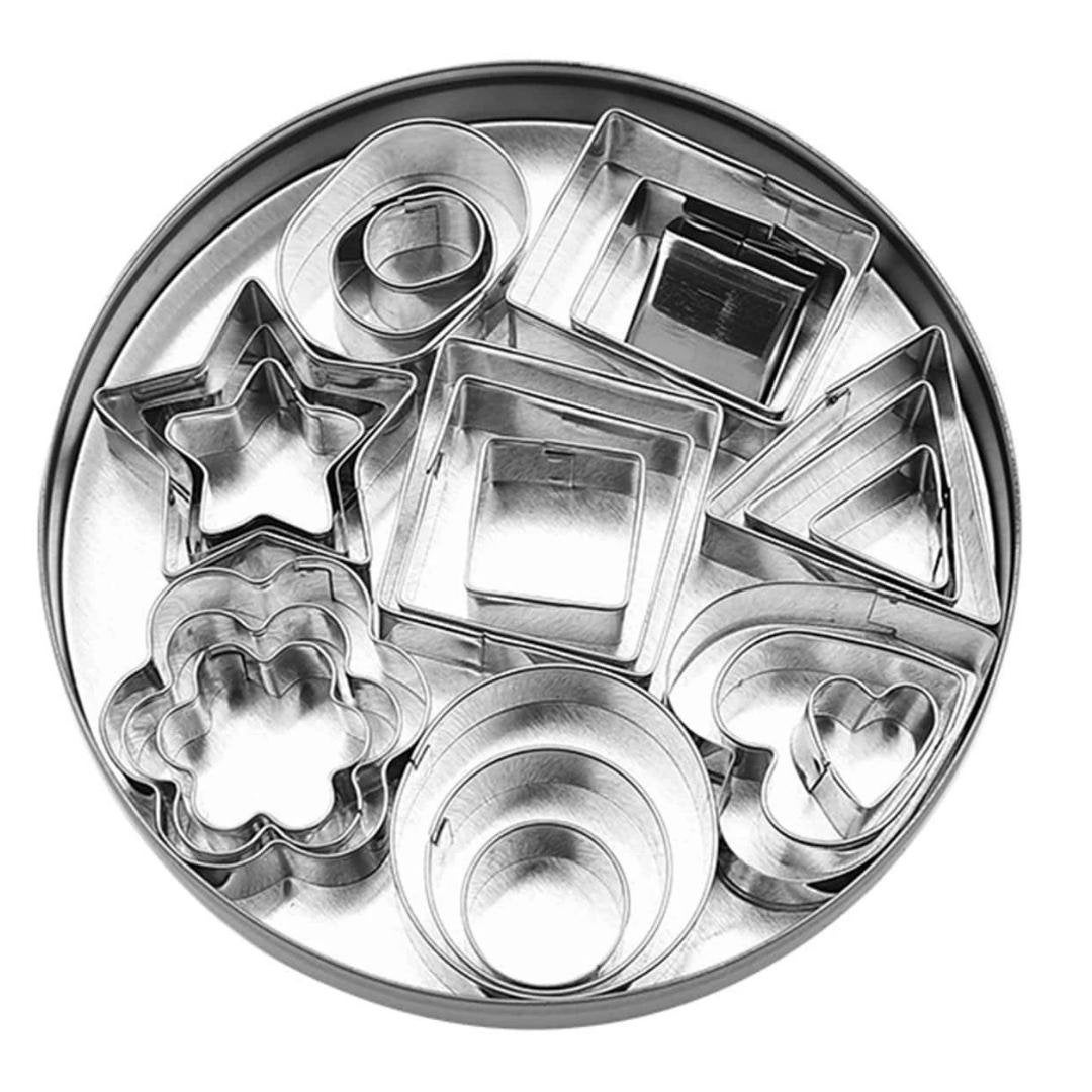 24 Pieces Metal Polymer Clay Shape Cutters Cookie Cutter Set - Etsy