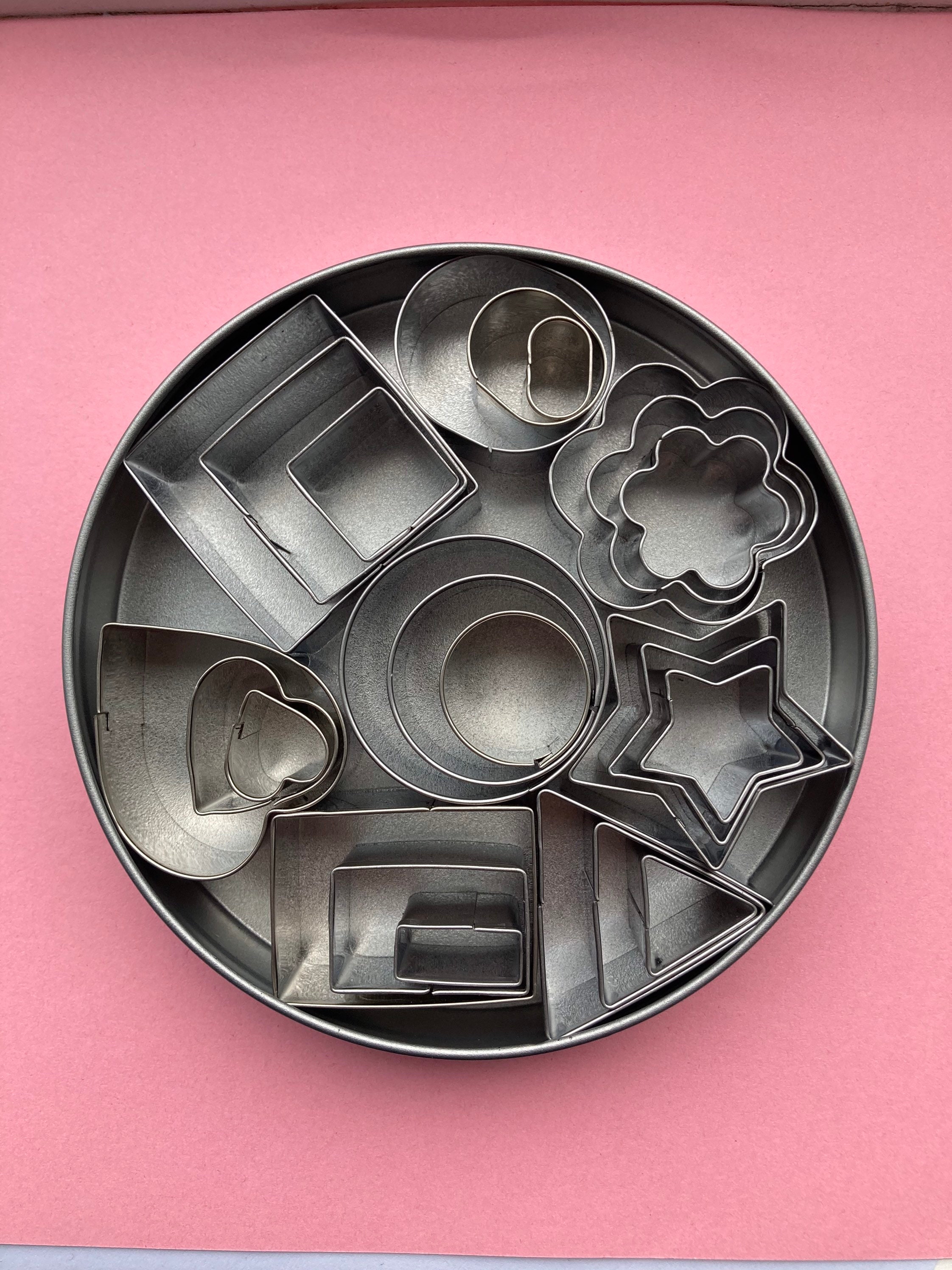 24 Pieces Metal Polymer Clay Shape Cutters Cookie Cutter Set - Etsy