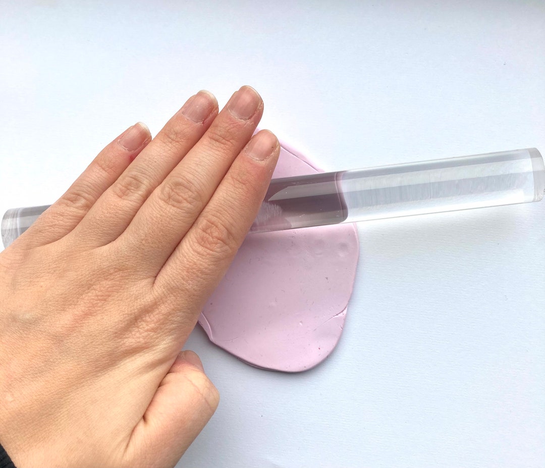 Polymer Clay Acrylic Roller, Plastic Rolling Pin, Clay Jewellery Making ...