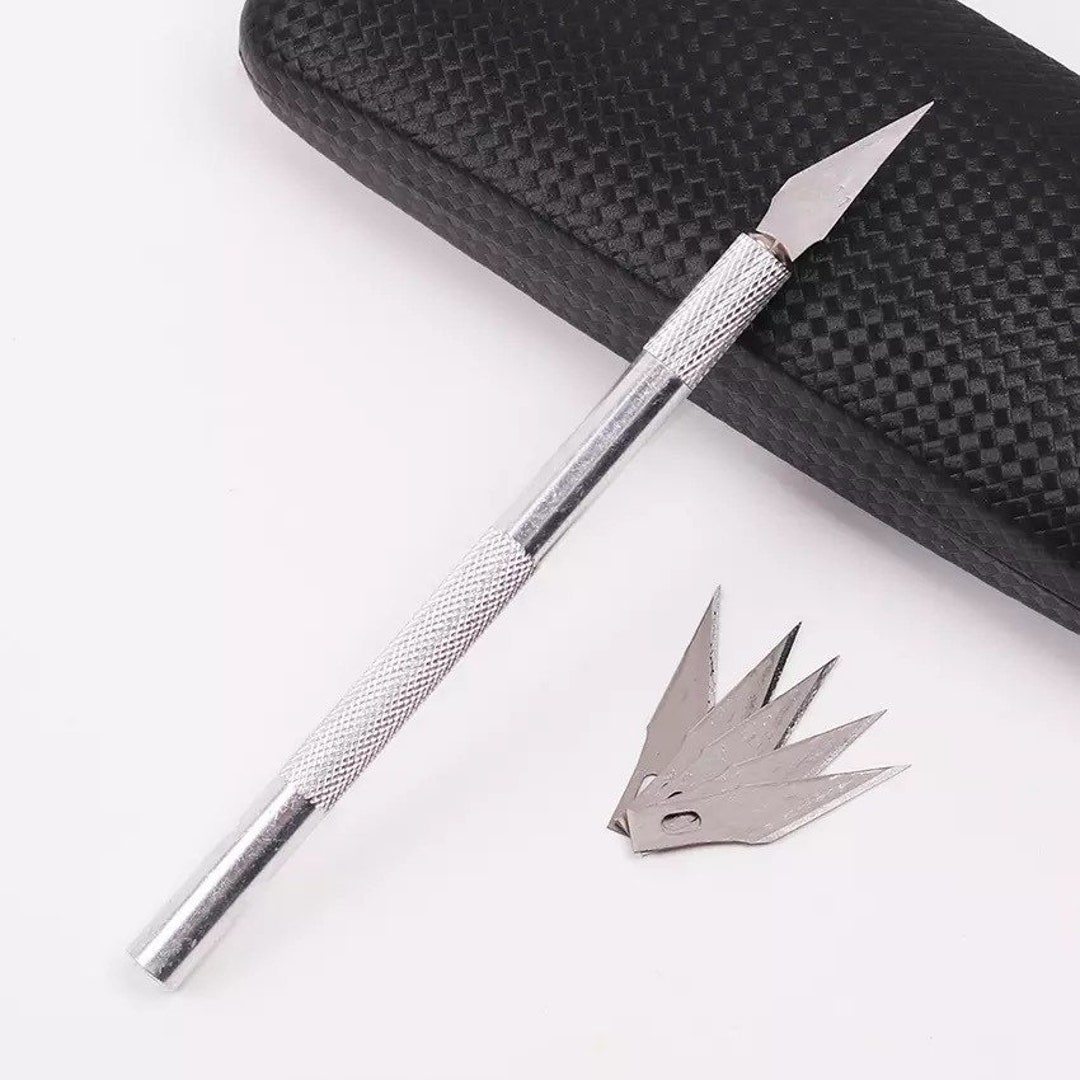Craft Scalpel Knife With Safety Cover, 6 Blades, Polymer Clay Tool - Etsy