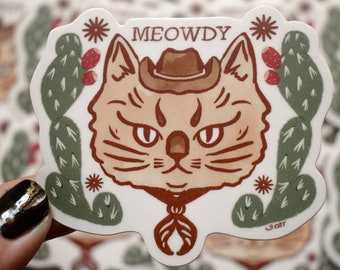 Meowdy Sticker - Etsy