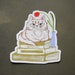 Book Cat Sticker / Cat Sticker / Vinyl Sticker / Waterproof Sticker ...