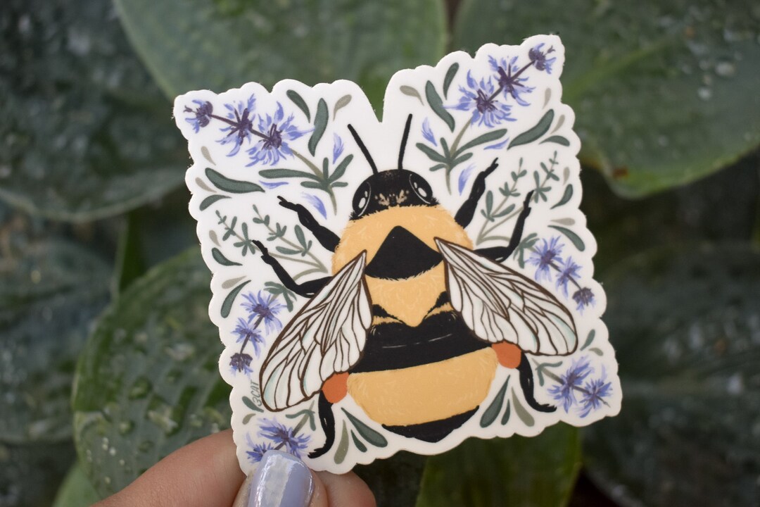 Bee Sticker/ Pollinators Sticker / Save the Bees/ Bee Vinyl Sticker ...