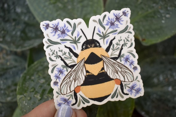 Bee Sticker/ Pollinators Sticker / Save the Bees/ Bee Vinyl | Etsy