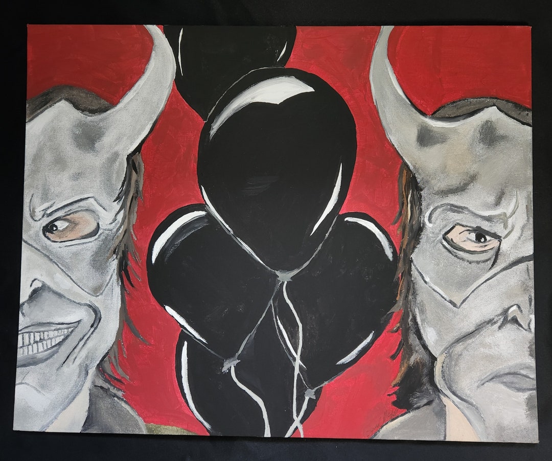 The Black Phone grabber Original Painting 16x20 - Etsy