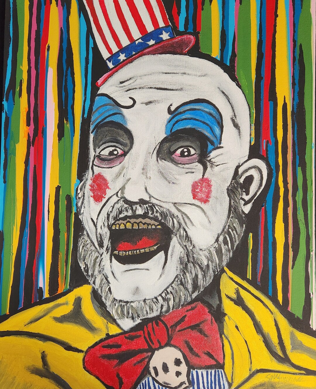 House of 1000 Corpses captain Spaulding Original Painting 16x20 - Etsy