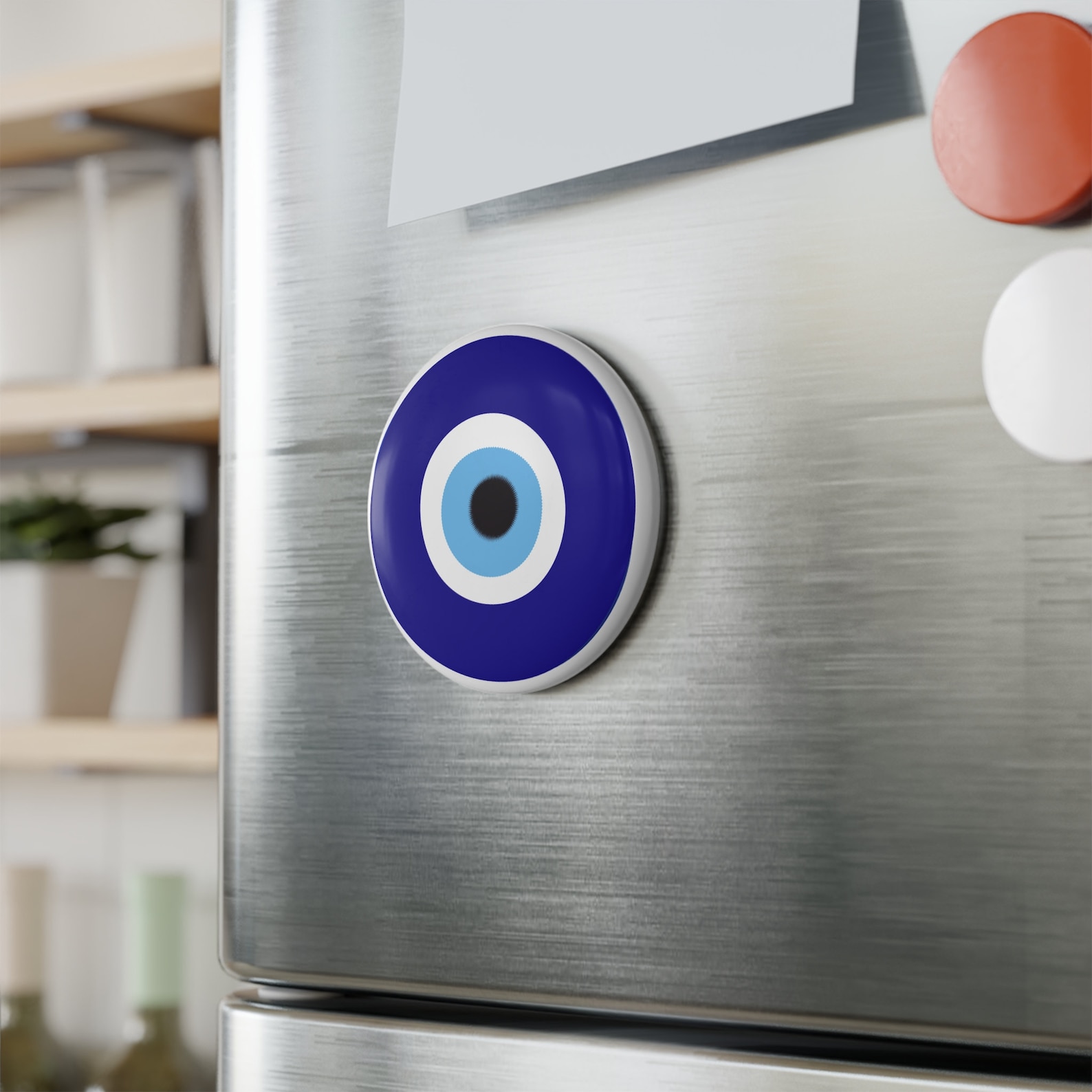 Evil Eye Fridge Button Magnet, Round - Etsy