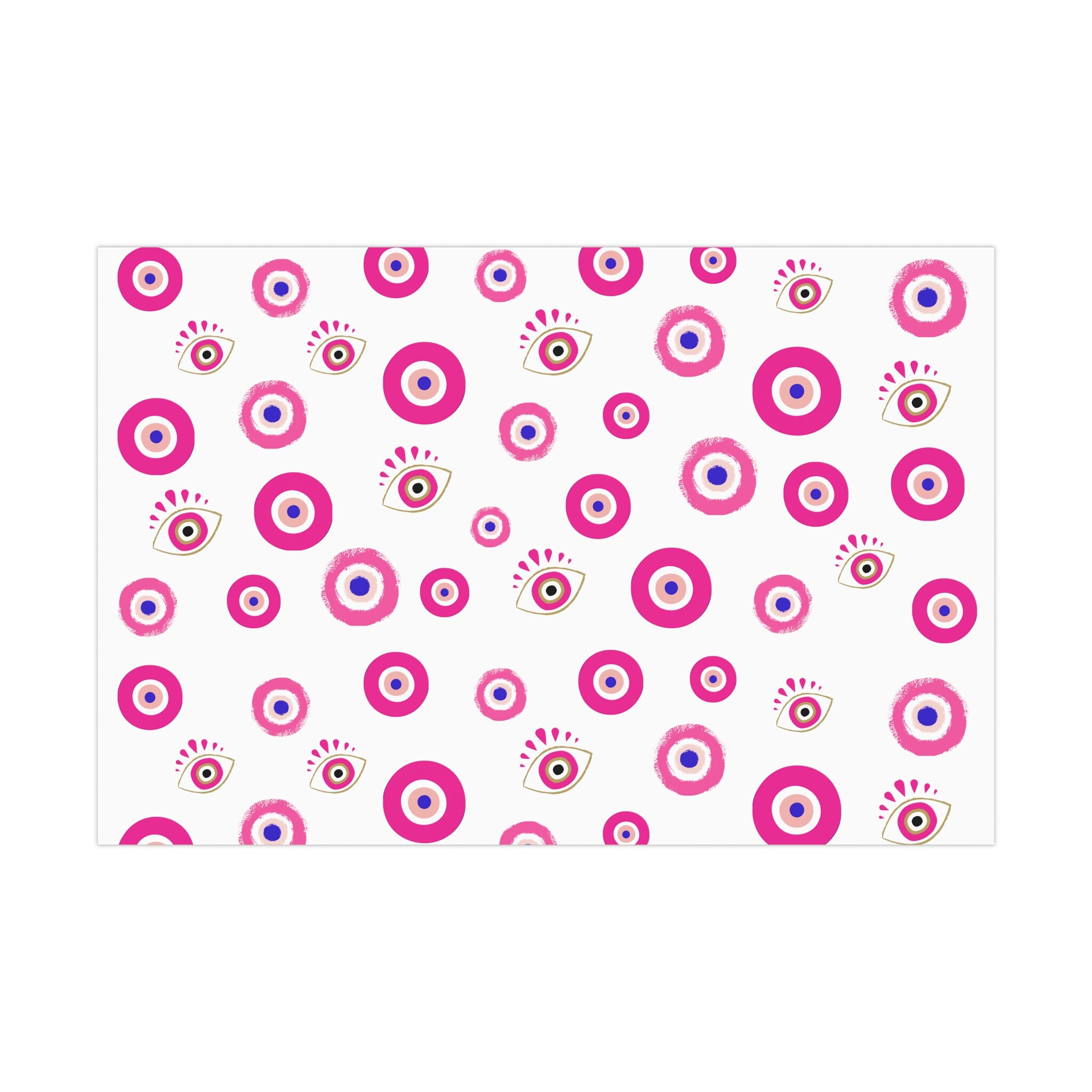 Pink Evil Eye Wrapping Paper - Evil Eye Gift Wrap - Magical Gifts ...