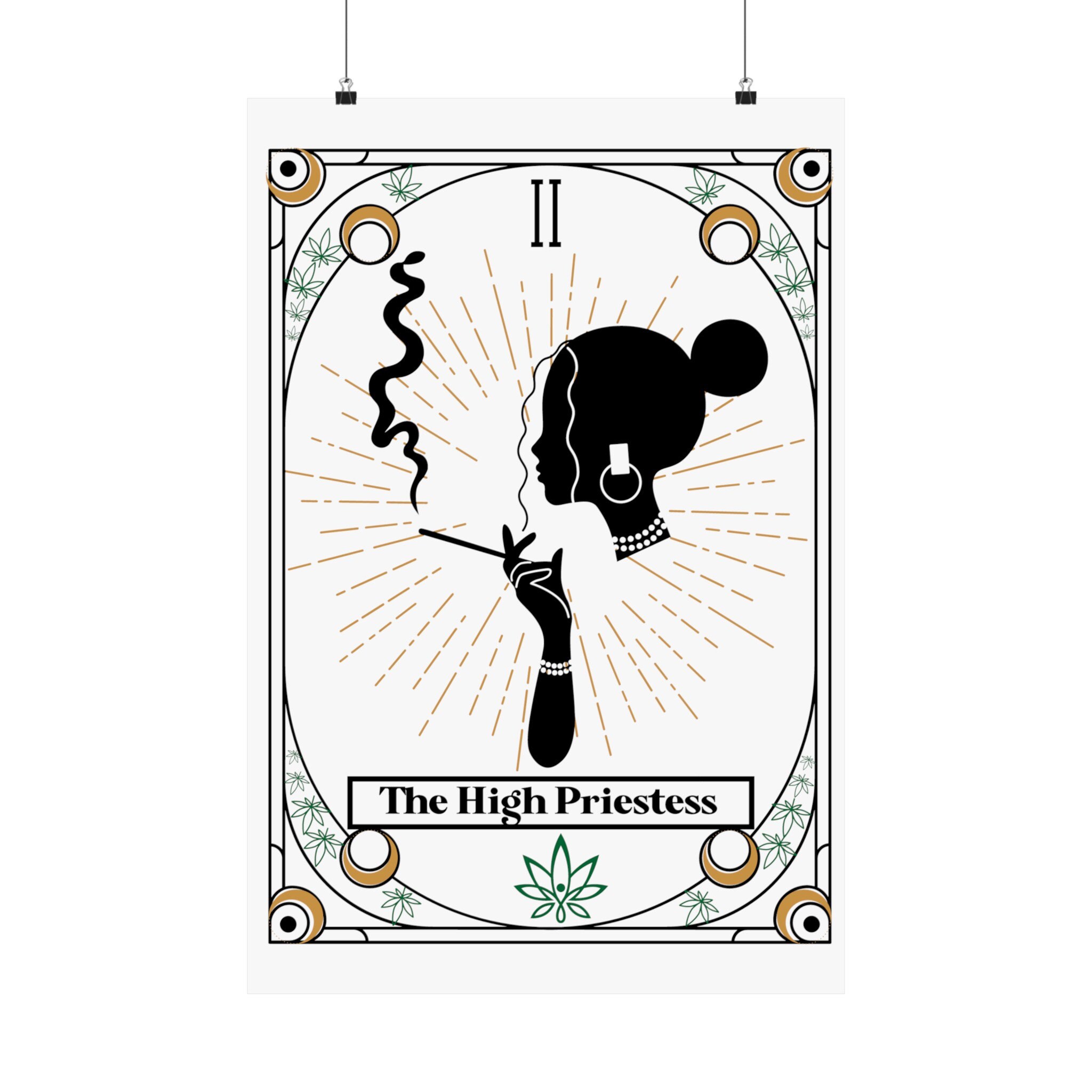 High Priestess Poster Tarot Poster 420 Girl Poster High Priestess ...