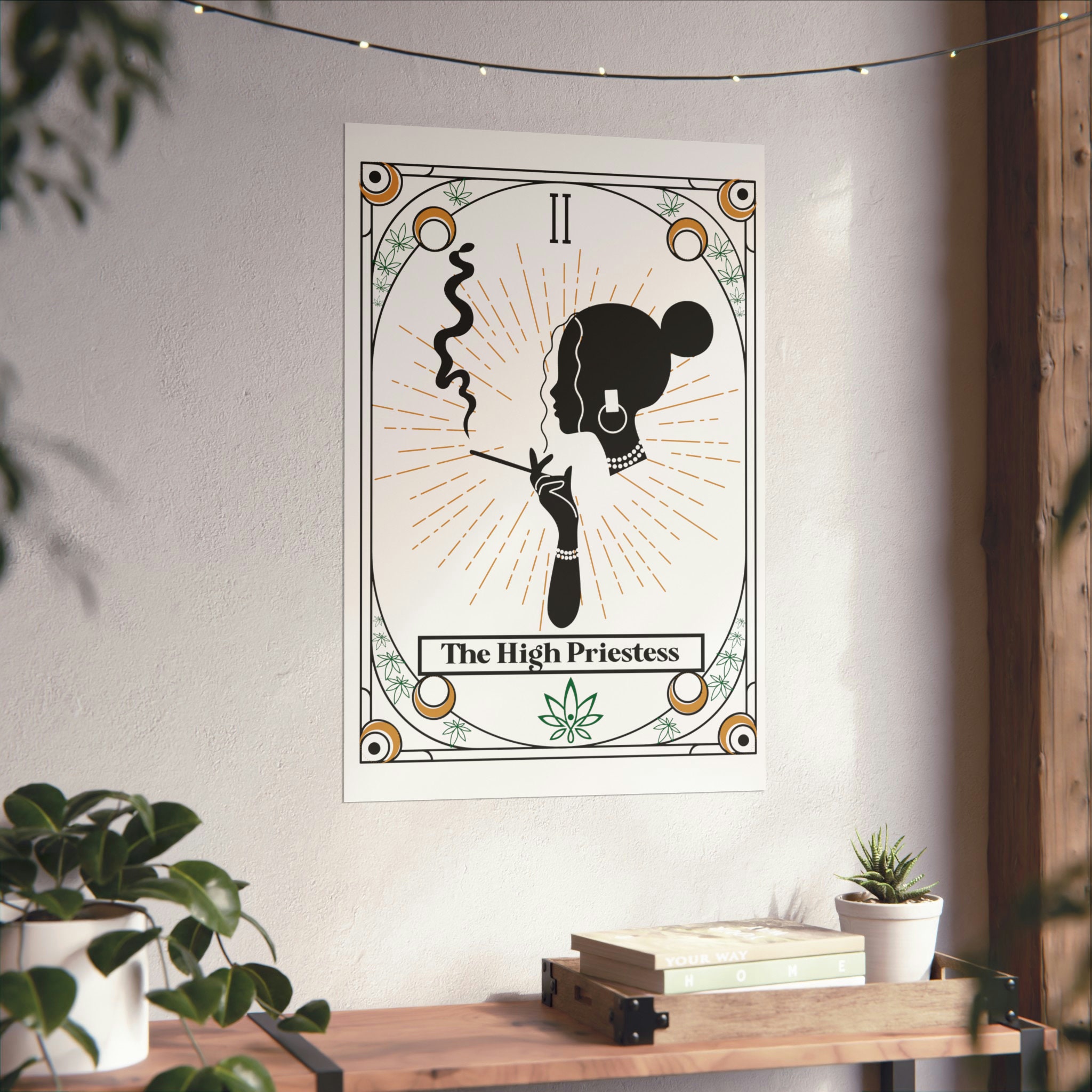 High Priestess Poster Tarot Poster 420 Girl Poster High Priestess ...