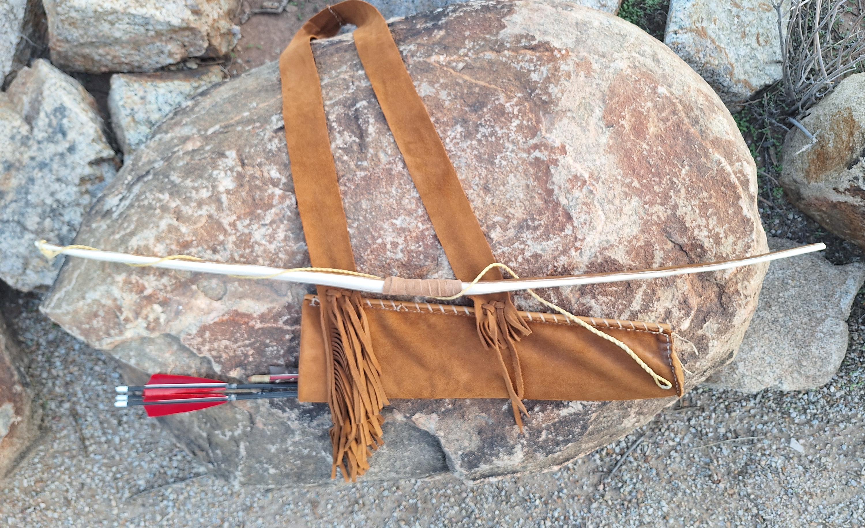 Sinew Backed White Oak Bow 35#@20" - Etsy