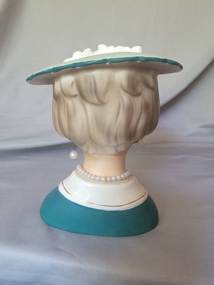 Rare Vintage Lady Head Vase - Etsy